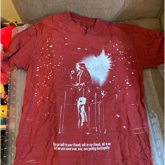 Tops | Taylor Swift You Go Talk To Your Friends Dark Red Tshir | Poshmark